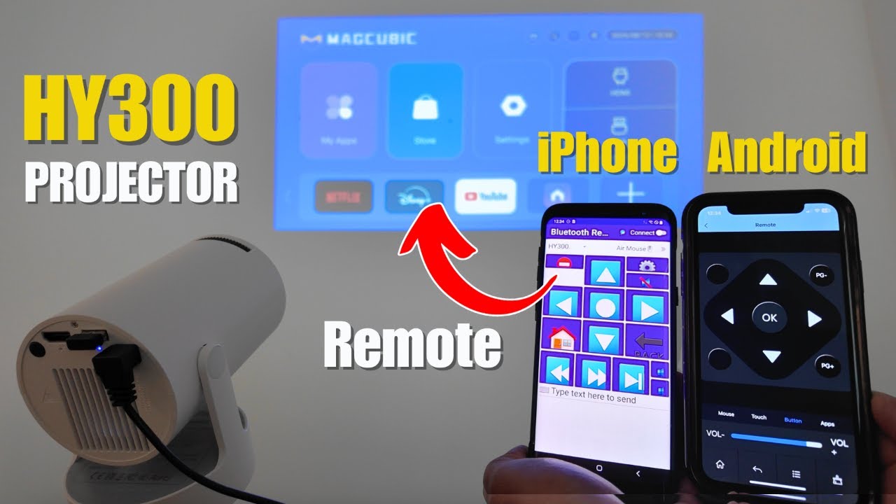 How to use your phone as a projector remote control (Android & iPhone) -  STEP-by-STEP