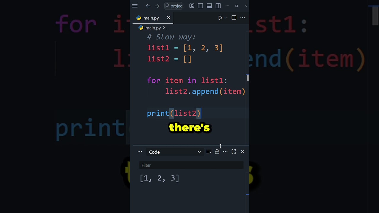 Stop Using list.append() in a Loop to Copy Lists — Use list.copy() Instead!