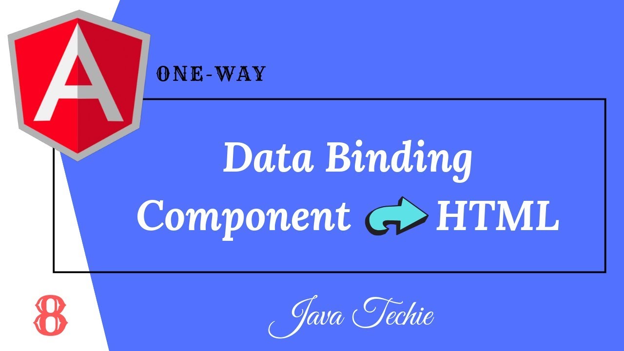 Angular 8 : One-Way Data Binding | Example | Java Techie