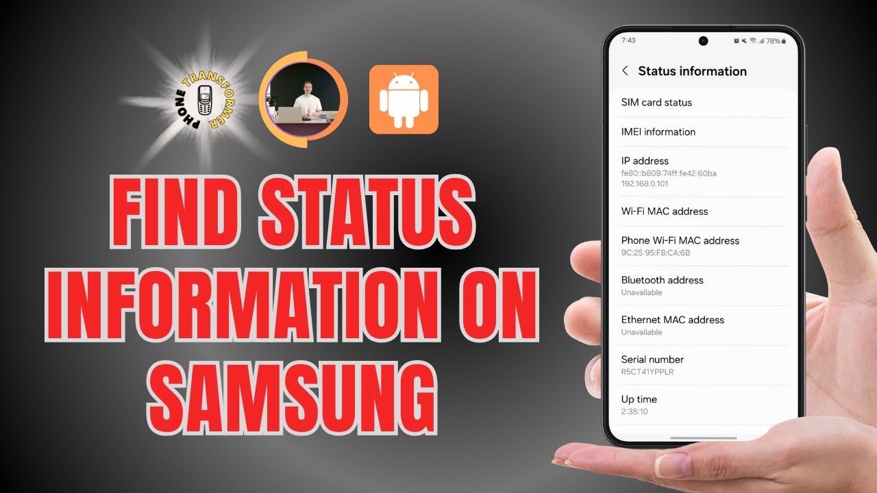 How to Find the Status Information on Samsung