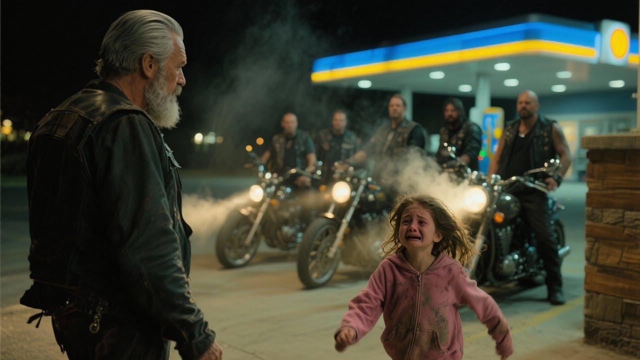 Little Girl Burst Into a Gas Station Crying ‘He’s Coming!’ — The Bikers Knew Exactly What To Do…