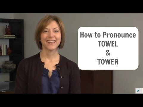 How to pronounce TOWEL & TOWER - American English Pronunciation Lesson #learnenglish