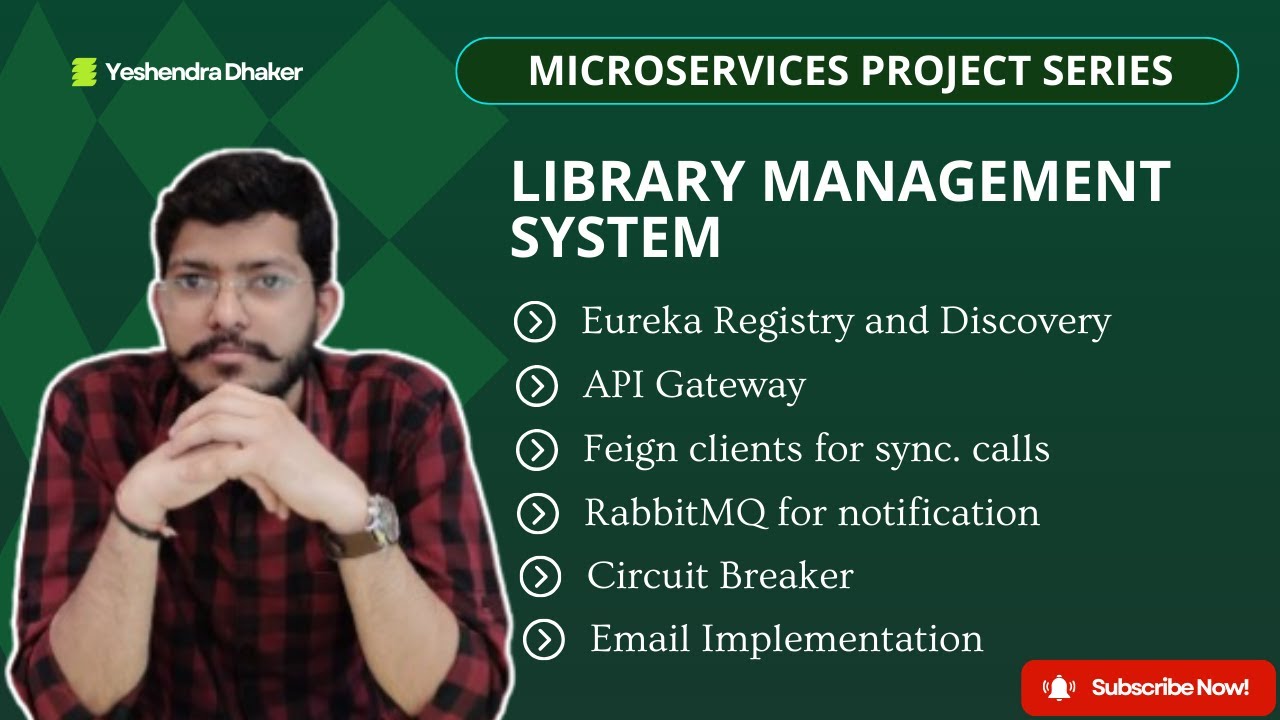 Microservices Project: Library Management System | Eureka, Gateway, Feign & RabbitMQ