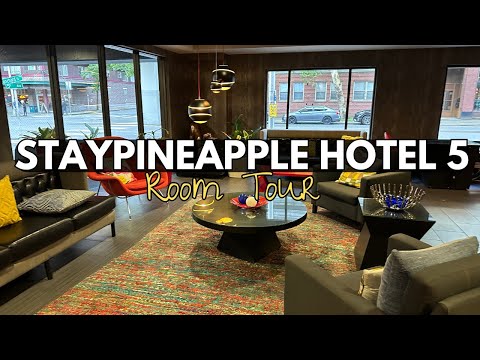 STAYPINEAPPLE HOTEL 5 Seattle, Washington Room Tour Pre-cruise hotel stay