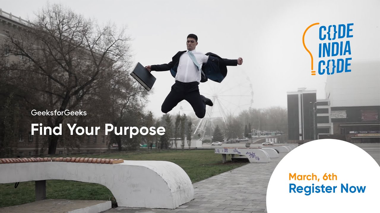 Find Your Purpose | Code India Code | GeeksforGeeks