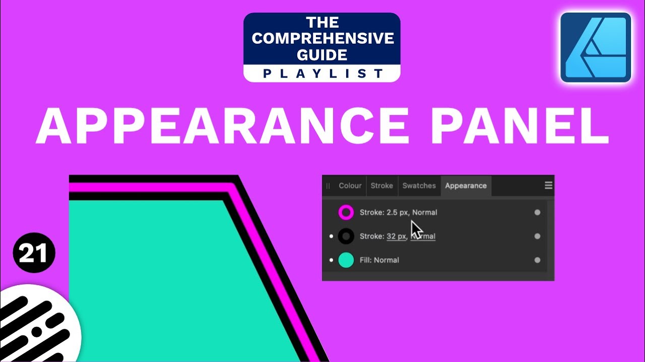 Affinity Designer Tutorial: Appearance Panel