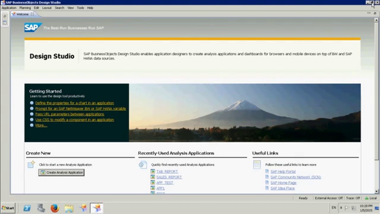 SAP Design Studio Tutorial, SAP Reporting Tool