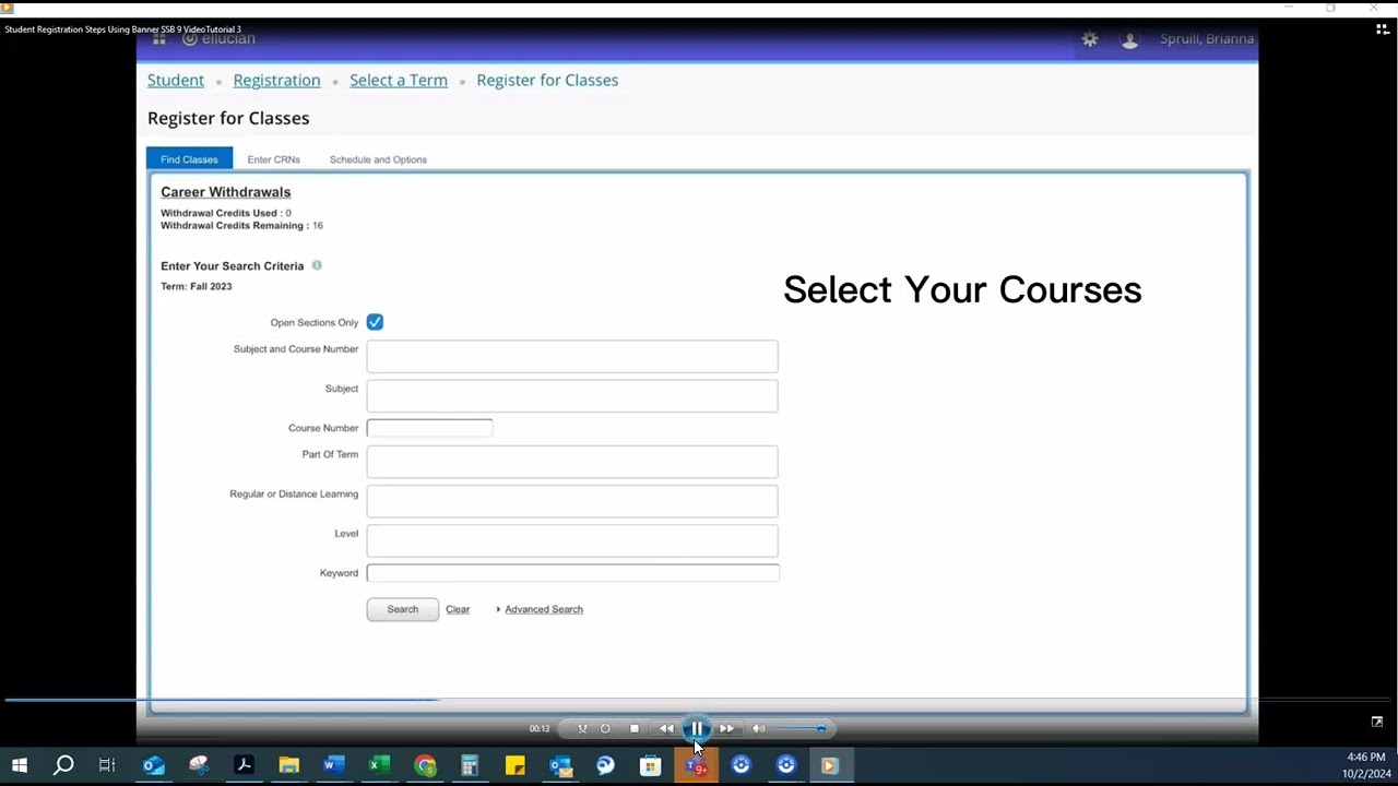 Self Registration Instructions