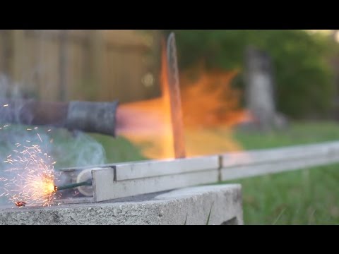 A 'Red-Hot Rocket Knife' Going 150 MPH Is as Awesome as it Sounds