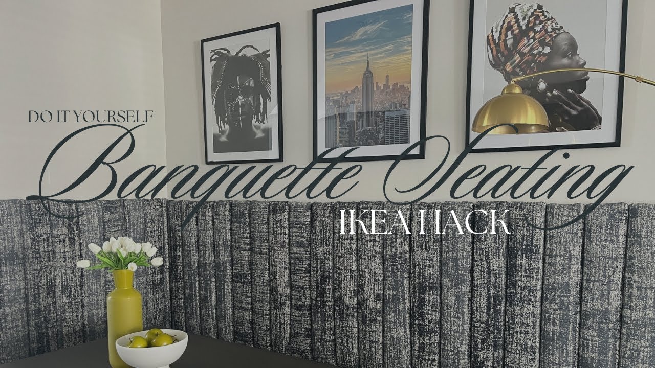 IKEA HACK: DIY BANQUETTE SEATING | BUILDING CUSTOM BANQUETTE SEATING USING THE IKEA KALLAX