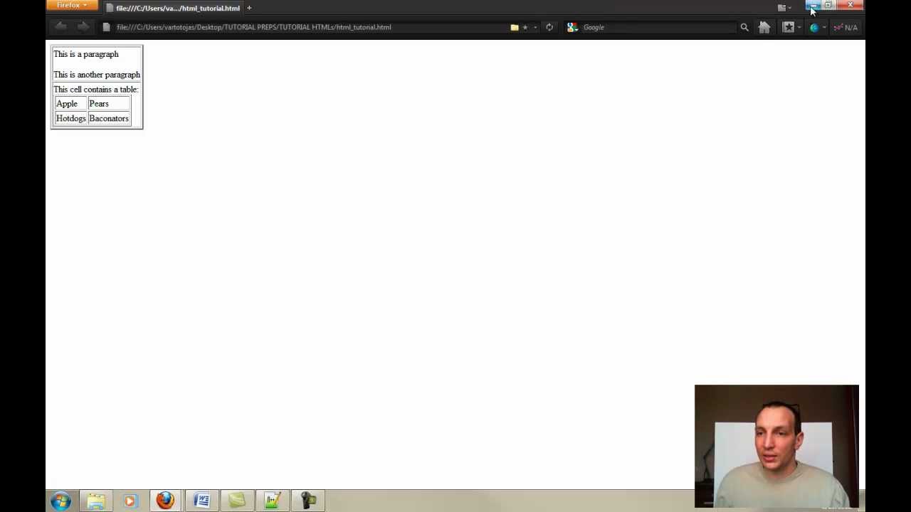 HTML Tutorial - 14th lesson. Beginner.