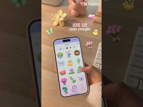 iPhone iOS 18 custom emoji tutorial ππ€― cute stickers for iPhone | iPad emojis | Apple feature
