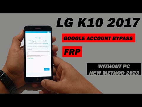 LG K10 2017 frp or Google account bypass without pc (2023)