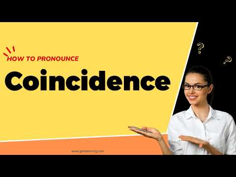How to Say Coincidence [American English]