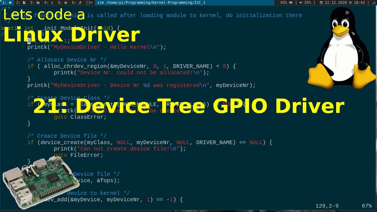 Let's code a Linux Driver - 21: Device Tree GPIO Driver