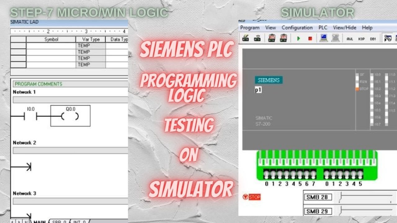 Siemens PLC  S7200  Basic Programming tutorial