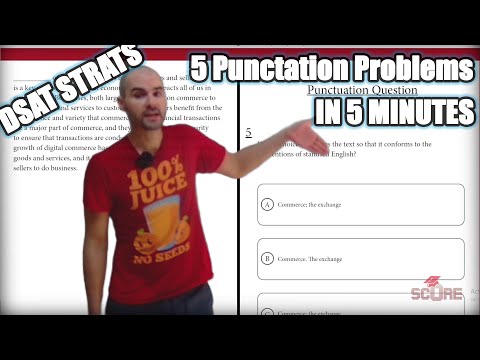 5 Punctuation Questions in 5 Minutes or Less | Digital SAT Punctuation Strategy