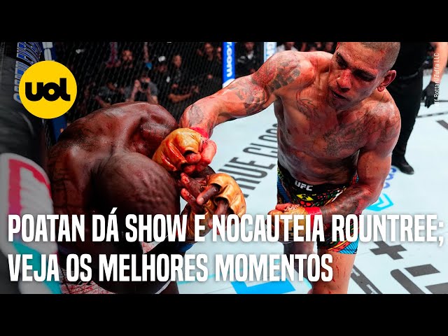 UFC: Rountree mostra rosto 'remendado' após luta contra Poatan