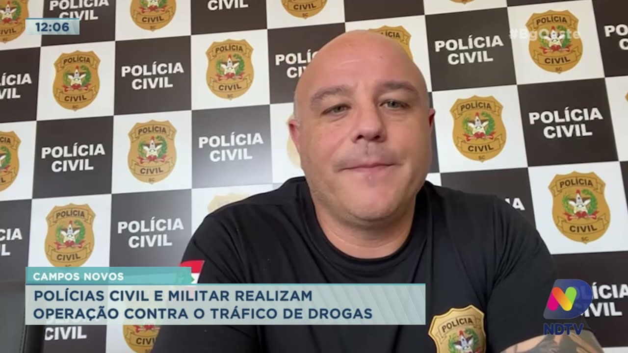 Polícias Civil E Militar Realizam Operação Contra O Tráfico De Drogas