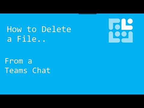 How to delete a File from a Teams Chat