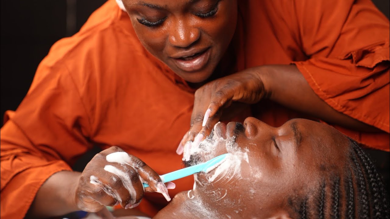 ASMR Detailed Beard Shaving & Ingrown Hair Pulling 🪒 Nitpicking Neck Massage (No Gum) compilation