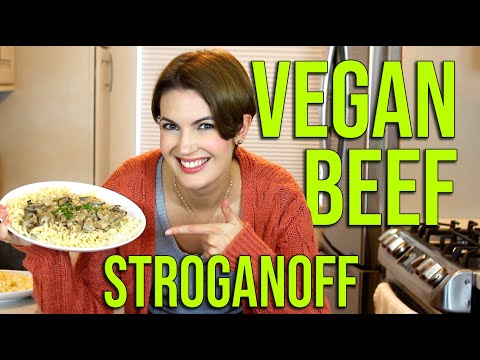 Try My VEGAN TRADITIONAL BEEF STROGANOFF Recipe!!!