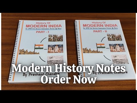 Modern History For UPSC | Modern History Handwritten Notes By Prashant Chandra | IAS Modern History