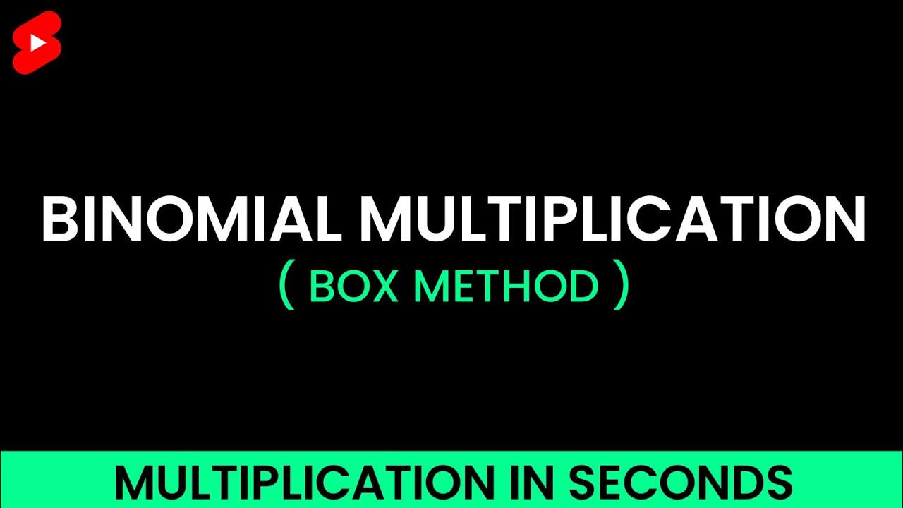 Binomial Multiplication | Multiplication Trick | Math Trick For Fast Calculation #math #mathstricks