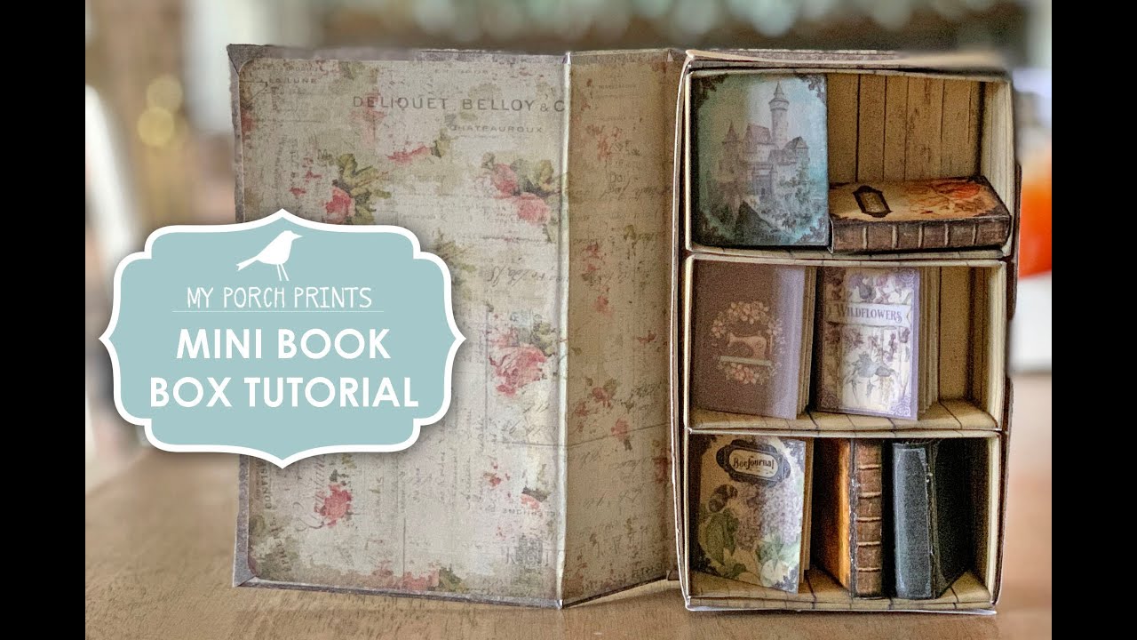 Mini Book Secret Cabinet Box Tutorial MPP