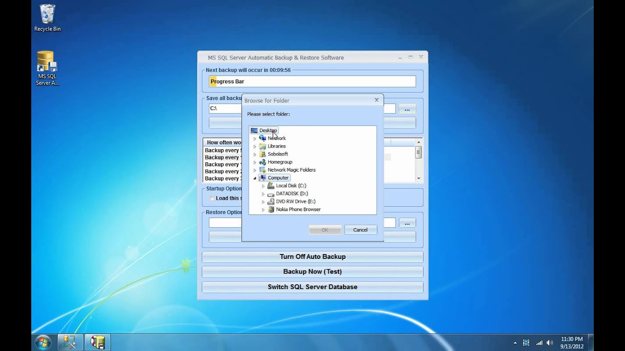 How To Use MS SQL Server Automatic Backup & Restore Software