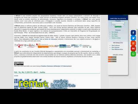 REVISTA BRASILEIRA DE MARKETING/BRAZILIAN JOURNAL OF MARKETING
