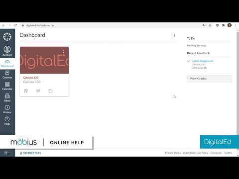 Log in with an LMS | Möbius Video Guides by DigitalEd