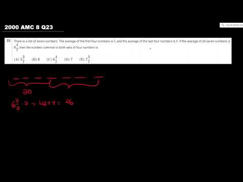 2000 AMC 8 Q23 - A Step-By-Step Solution