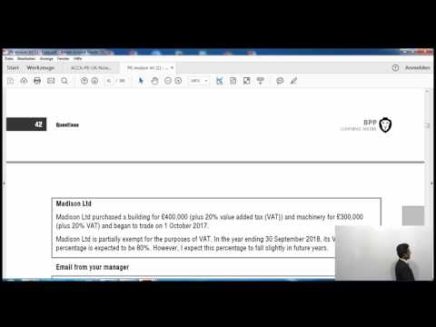 ACCA P6 UK | VAT-Capital Goods Scheme | AccountancyTube.com