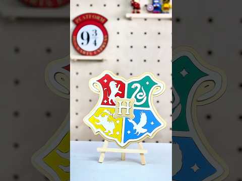 #harrypotter Hogwarts forever-DIY Layered#hogwarts Crest&Platform 9¾ in Creatorally Colored Plywood