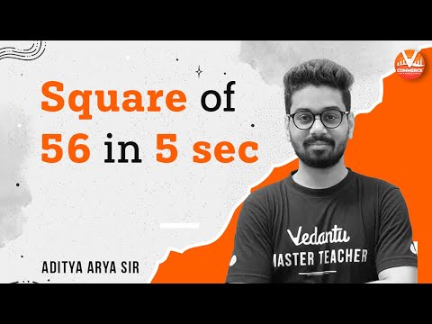 #shorts How To Find Square Of 56 In 5 Sec | Square Trick | Vedantu Commerce