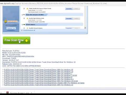 FUJITSU 6110 6130 6130z 6230z Drivers Twain Driver Download Driver Utility For Windows 10
