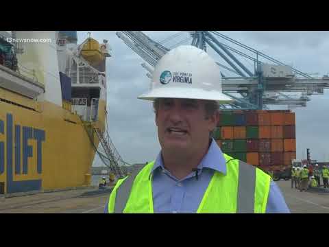 New cranes arrive at Port of Virginia