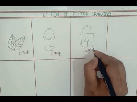 Let's draw object that start with letter "L" and drawing