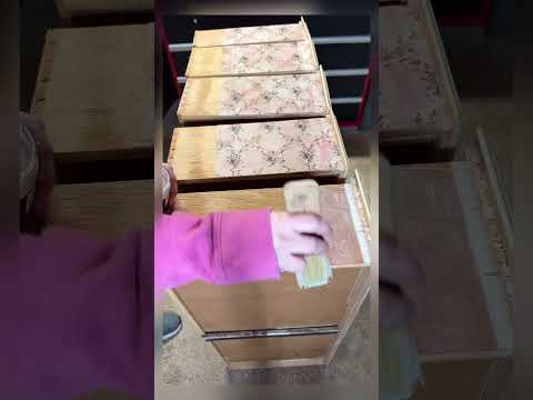 Furniture flip with Meadow View Farms decoupage Tissue Paper