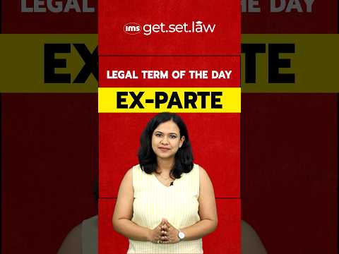 Ex parte meaning in Law #shorts #legalterms
