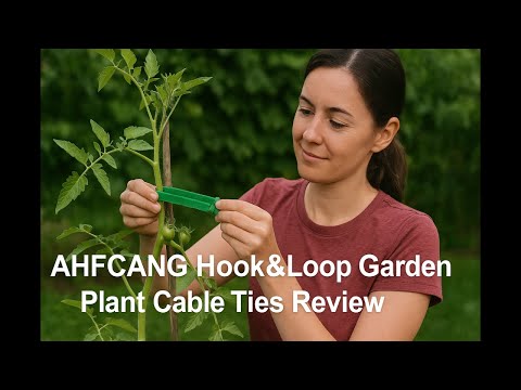 🌿 AHFCANG Hook&Loop Garden Plant Cable Ties Review 🌿