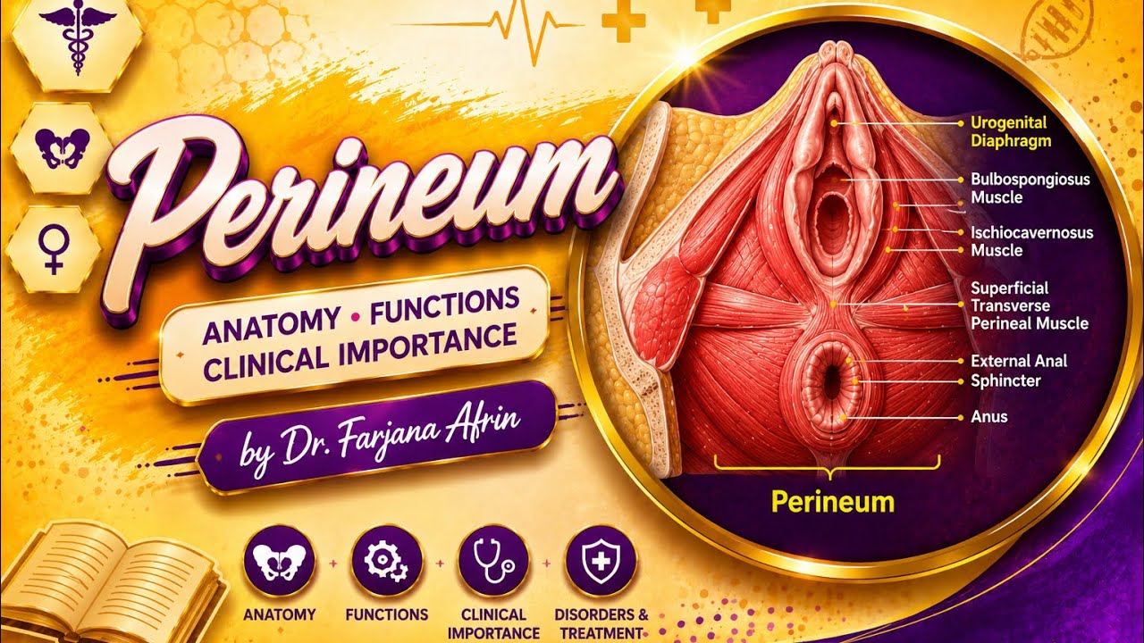 📘 Perineum | Anatomy | Abdomen & Pelvis | MBBS | by Dr. Farjana Afrin 
