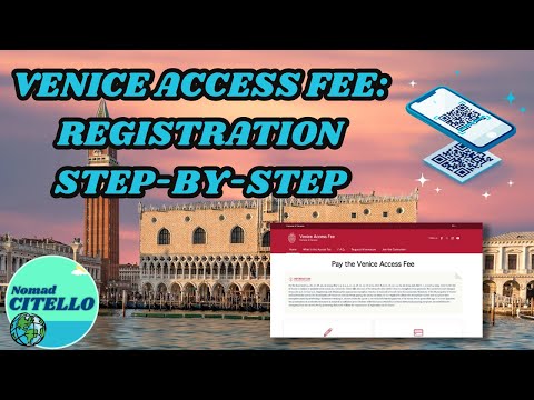 Venice Access Fee - How to Register: Step-by-step