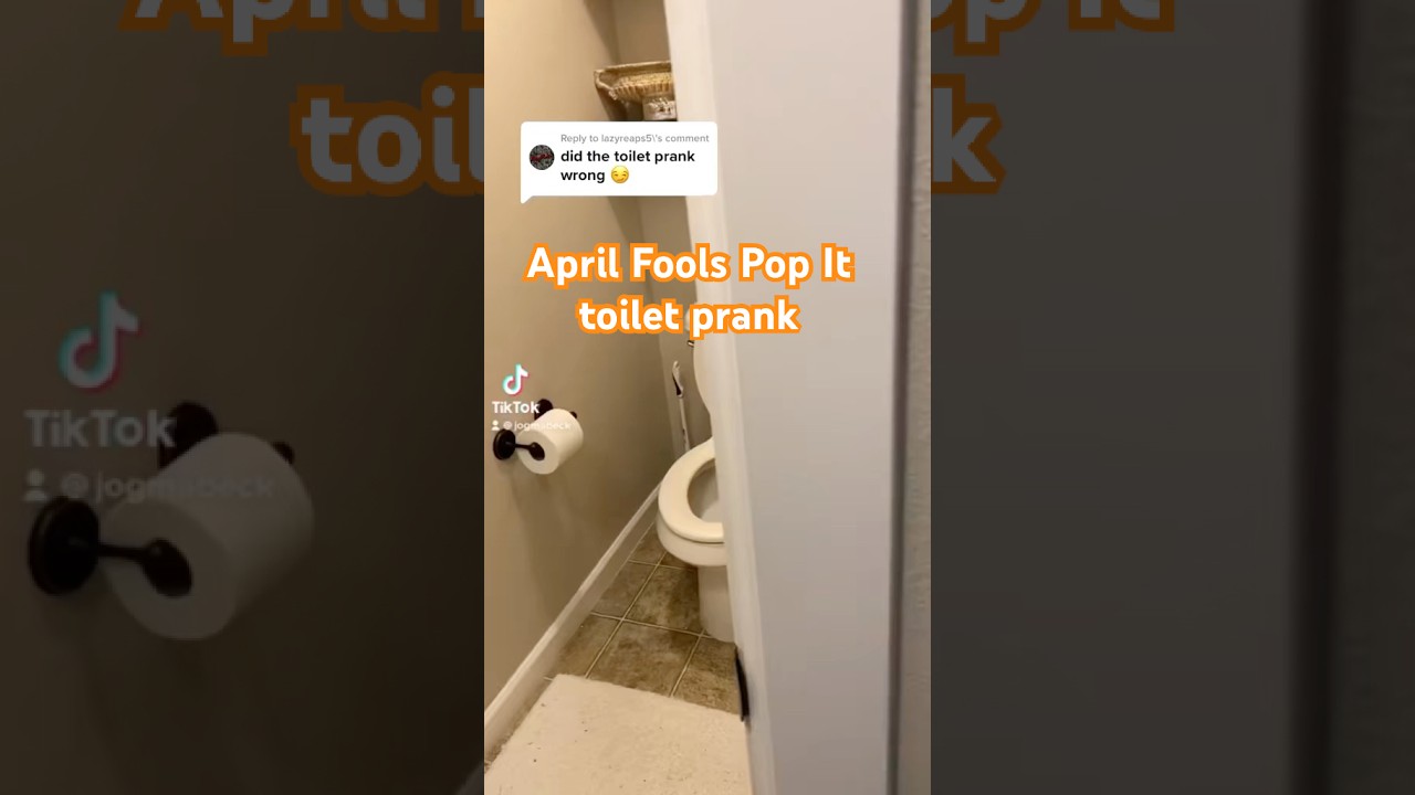 April Fools pop it toilet prank #aprilfoolspranks #pranks #prankster #prankwars #aprilfools