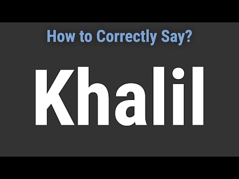 How to Pronounce Name Khalil (Correctly!)