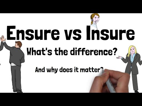 Ensure vs Insure - English Speaking Practice