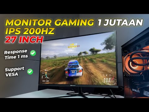 Monitor Gaming 27 inch 200Hz IPS Panel Cuma 1 JUTAAN ! - Unboxing & Review Cube Gaming IRIS 27GFI200