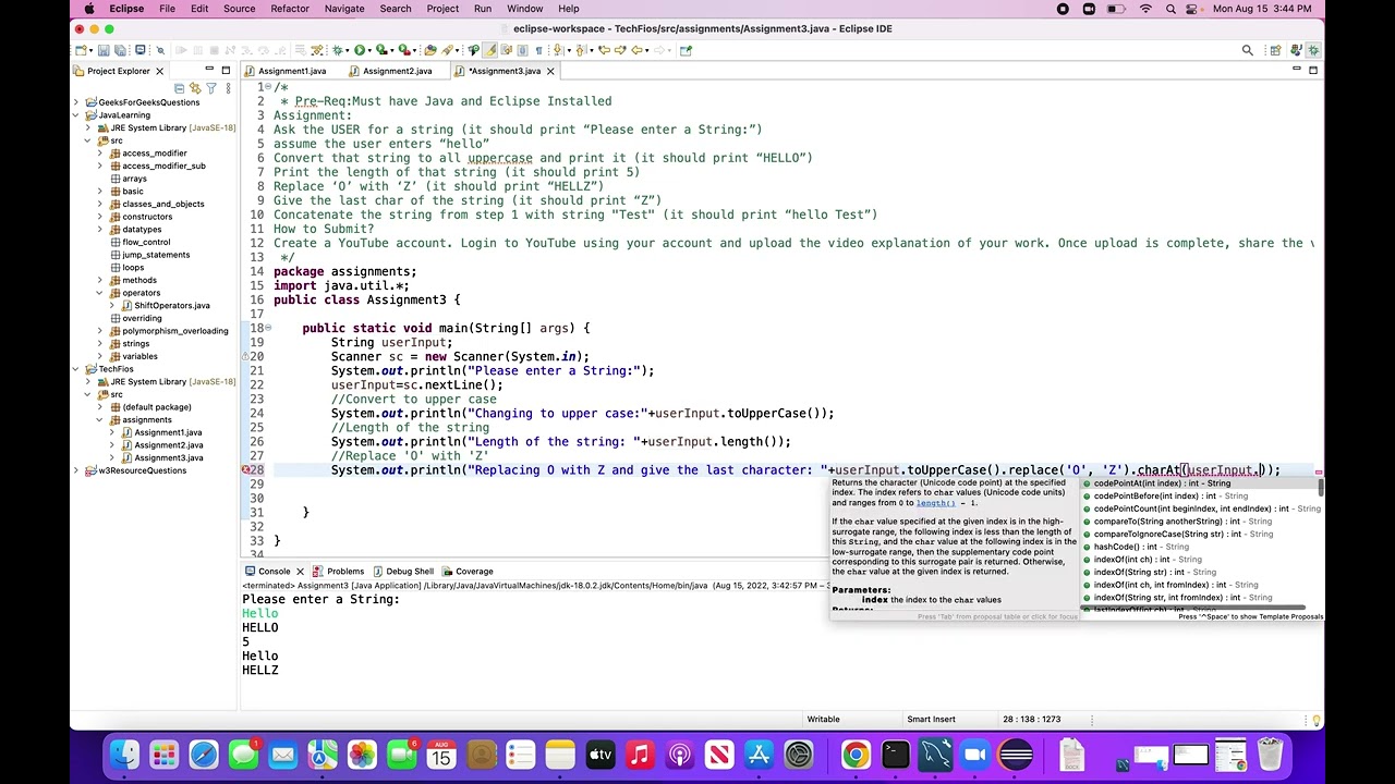 TechFios-June2022QA-Java-Assignment3
