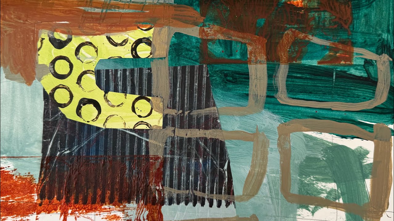 Morning Paint Sesh ~ Payne's Gray, Iron Oxide & Turquoise💥